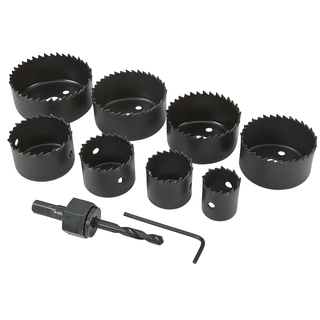 Ironton 10-Pc. Hole Saw Set, SAE - Walmart Business Supplies