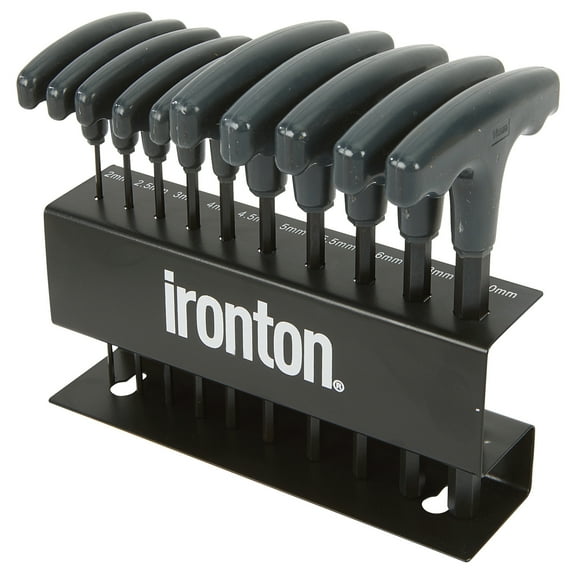 Ironton 10-Pc. Metric T-Handle Hex Key Set - Walmart.com