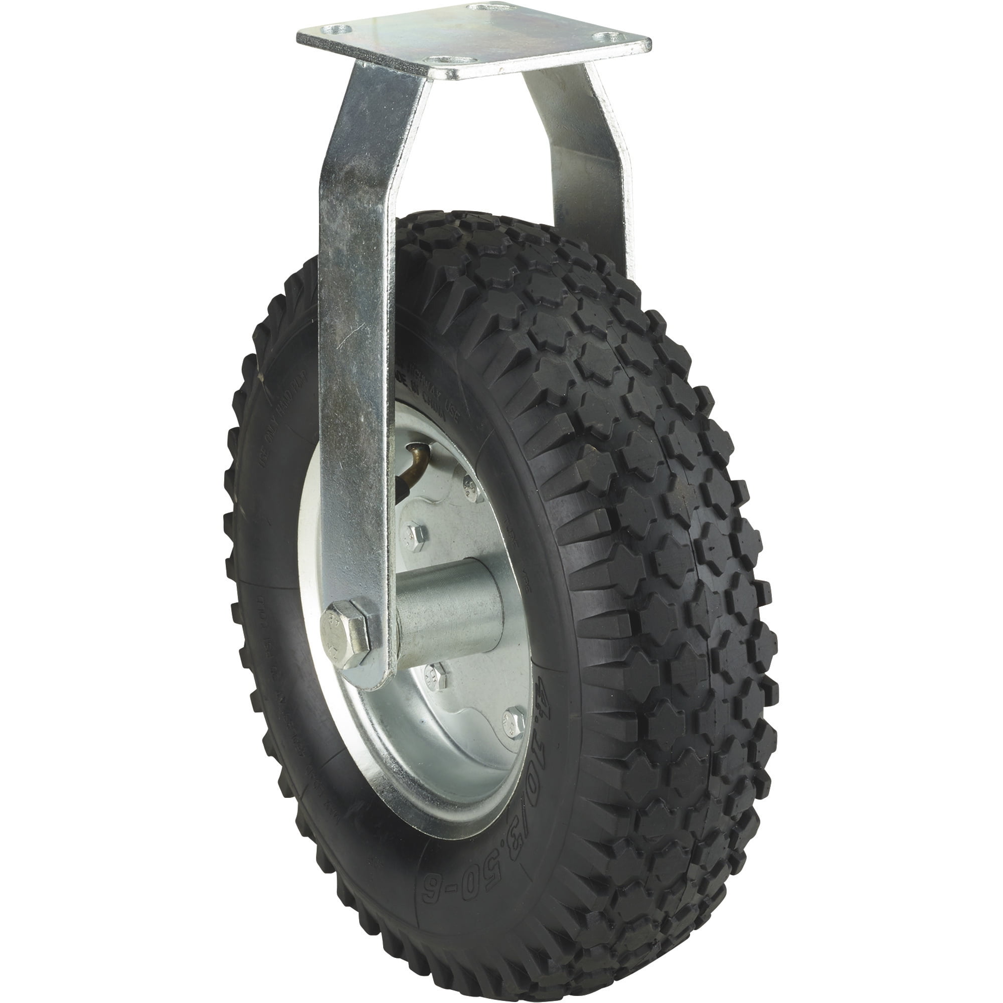 Ironton 12in. Pneumatic Rigid Caster, 450-Lb. Capacity, Knobby Tread ...