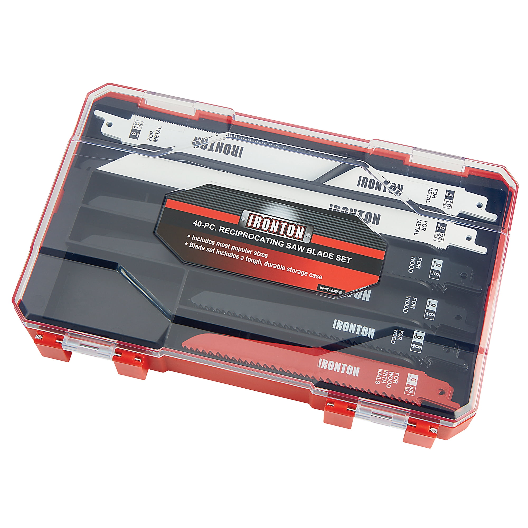 Ironton 40-Pc. Reciprocating Saw Blade Set - Walmart.com