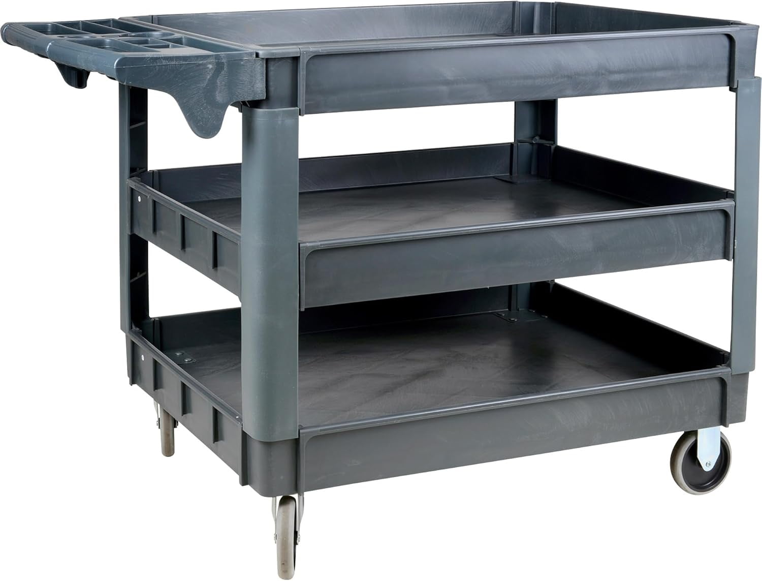 Ironton 500-Lb. Capacity 3 Tray Utility Cart, Maintenance-Free ...