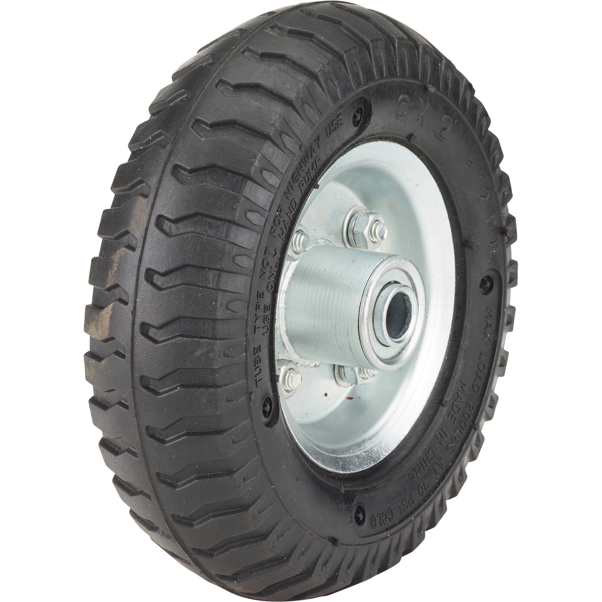 Ironton 6in. Pneumatic Wheel and Tire, 200-Lb. Capacity, Lug Tread ...