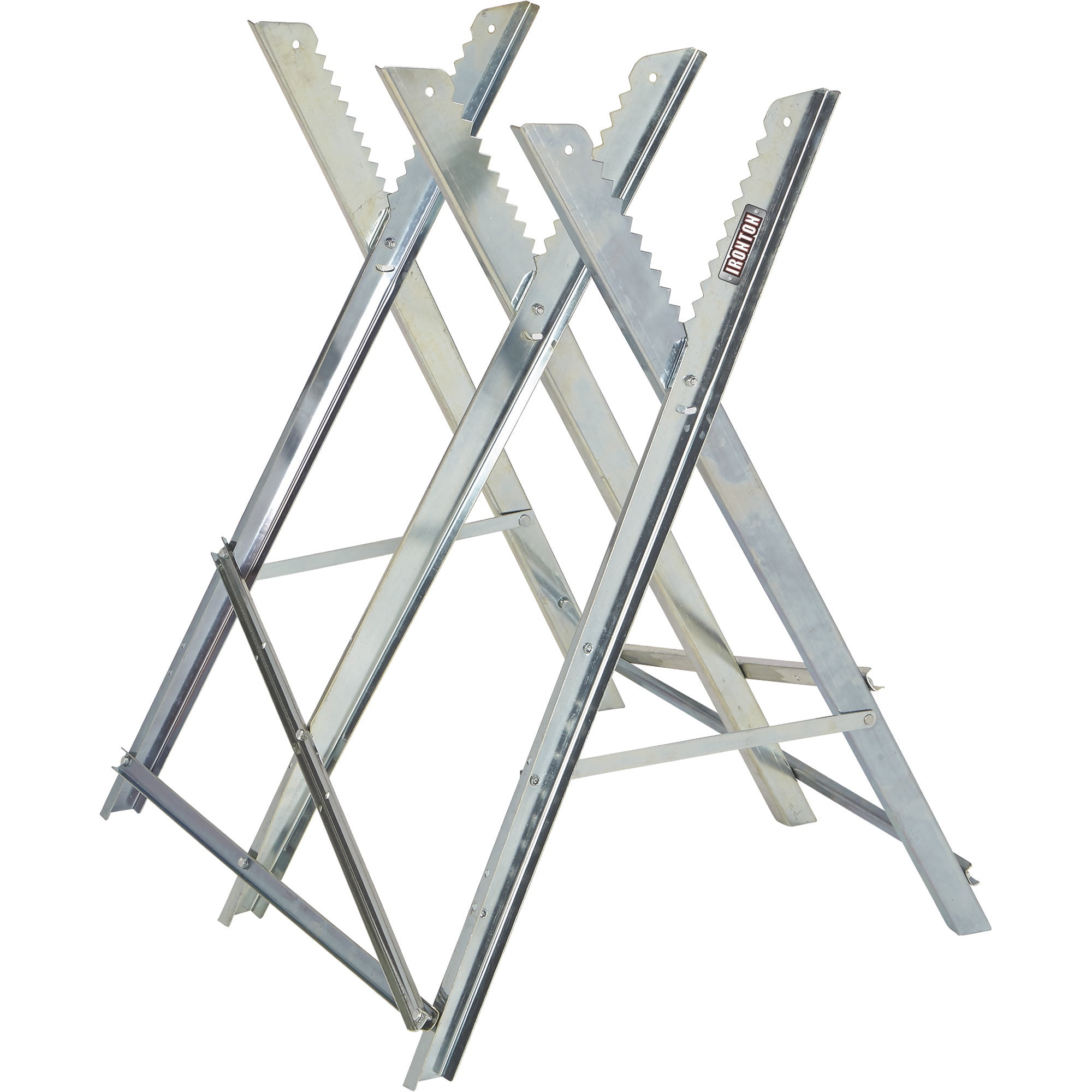 Ironton, Adjustable Steel Sawhorse, 330-Lb Capacity, Log Holder ...