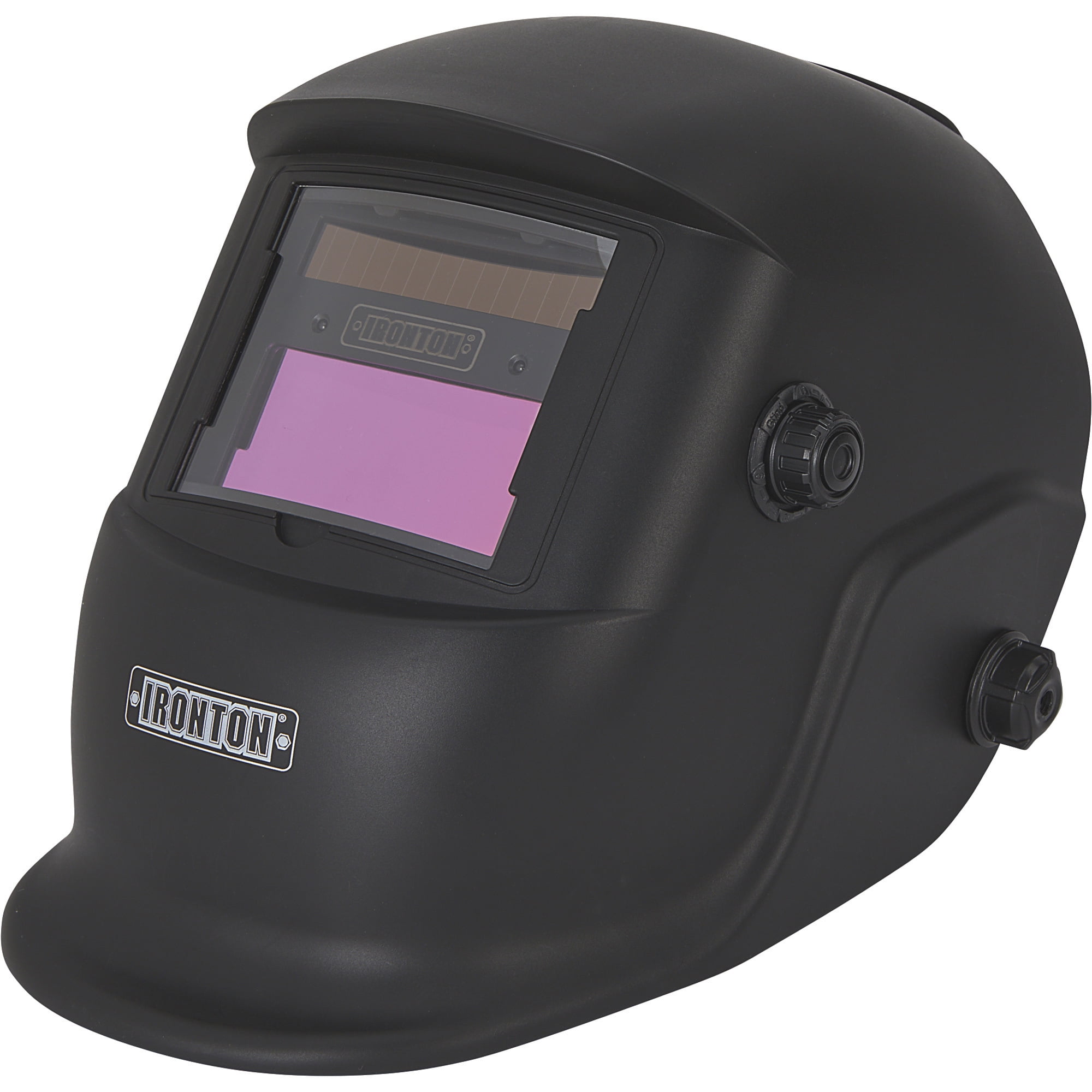Ironton Auto-Darkening Welding Helmet with Grind Mode, Matte Black ...