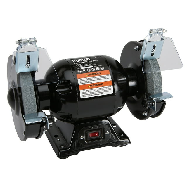 Ironton Benchtop Grinder with 6in. Wheel, 2.1 Amps, 1/2 HP, 3560 RPM ...