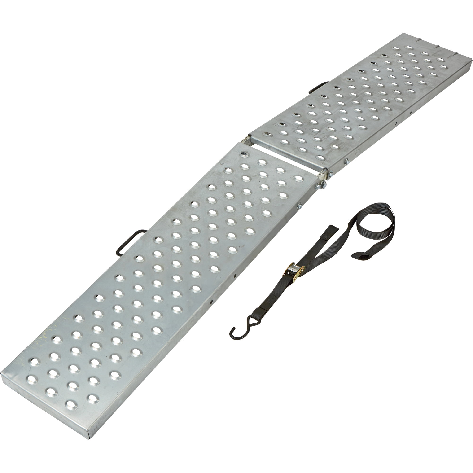 Ironton Folding Galvanized Steel Loading Ramp - 700-Lb. Capacity, 80in ...