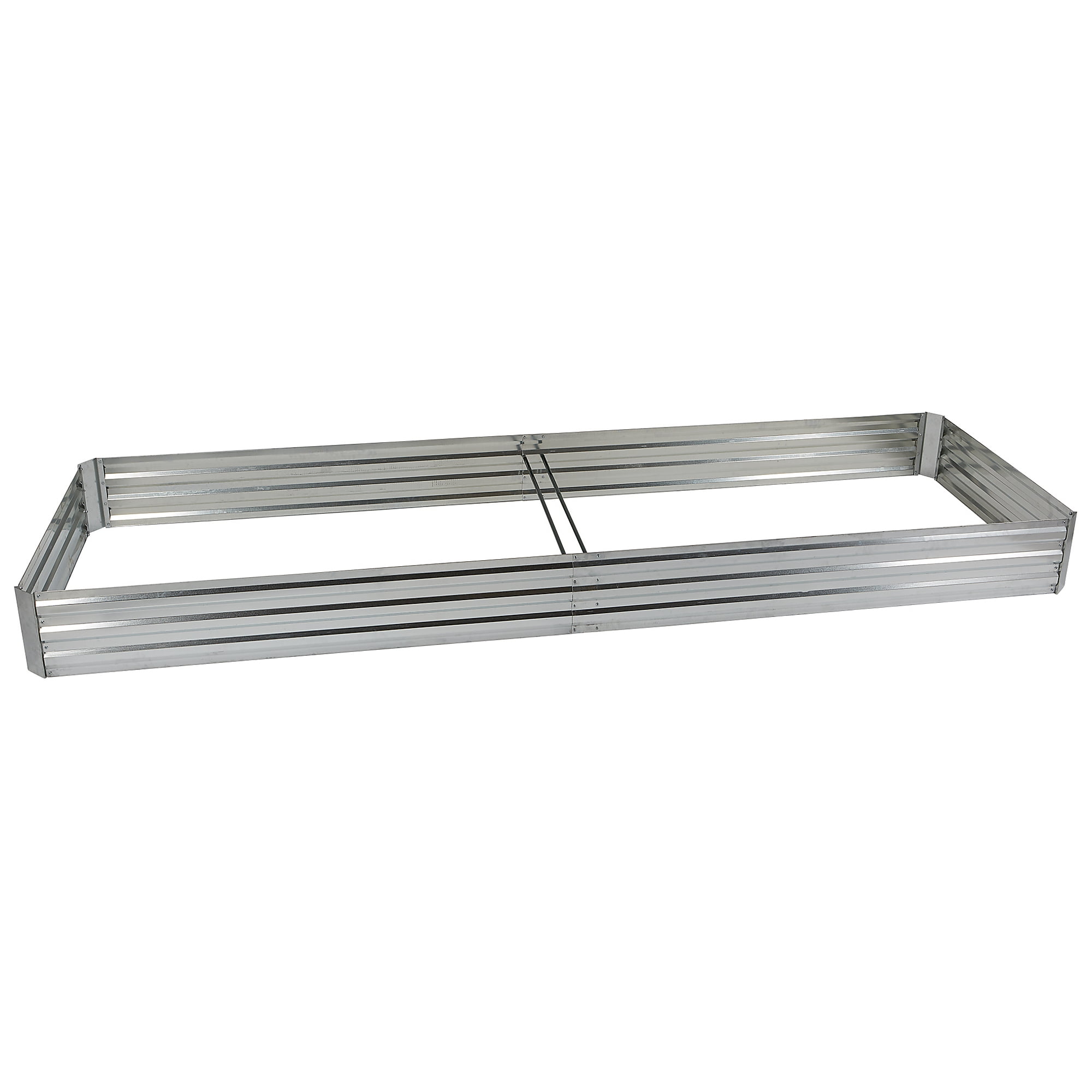 Ironton Galvanized Steel Raised Garden Bed, 12ft. x 4ft., Galvanized ...