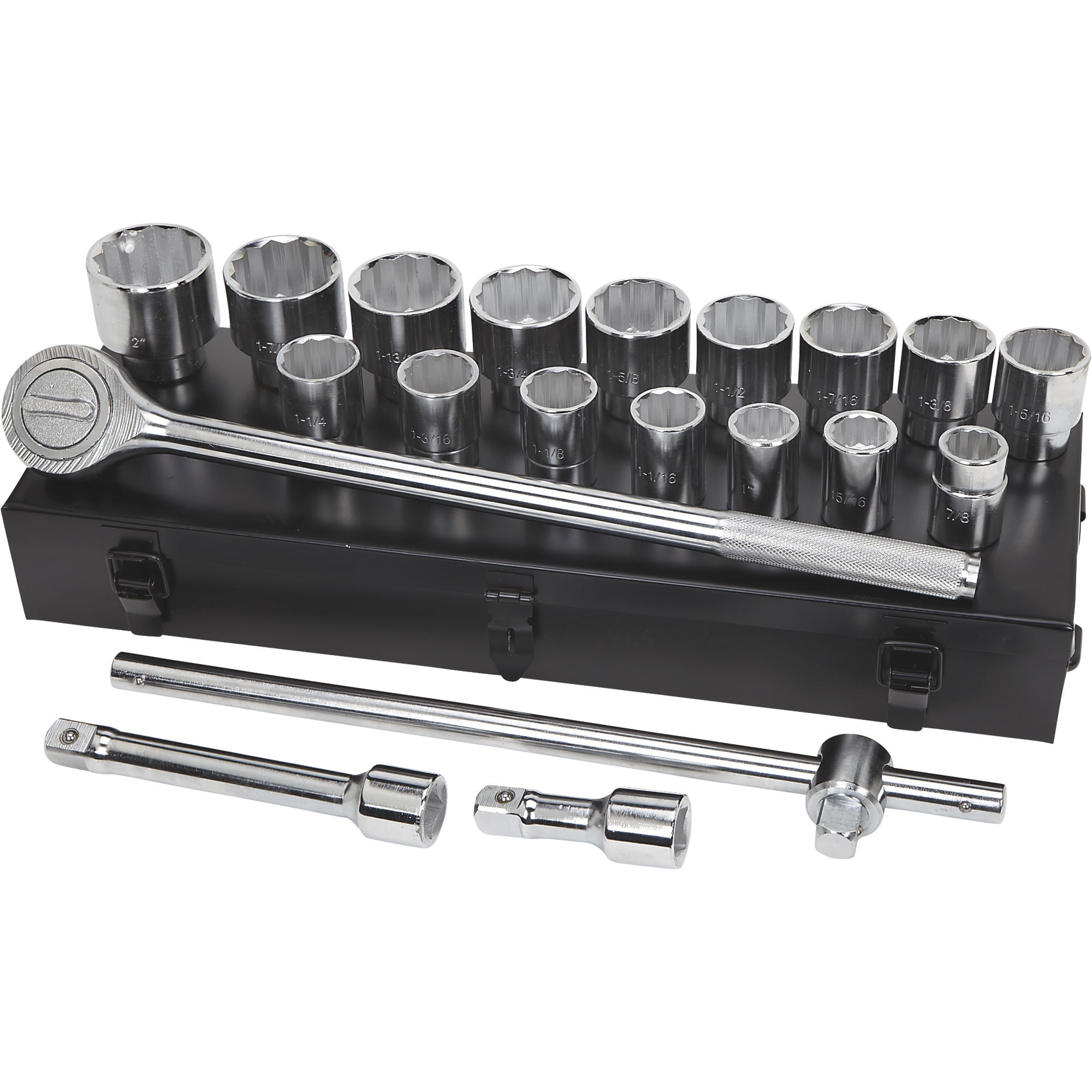 Ironton Heavy-Duty Jumbo Socket Set, 3/4in. Drive, SAE, 21-Pc ...