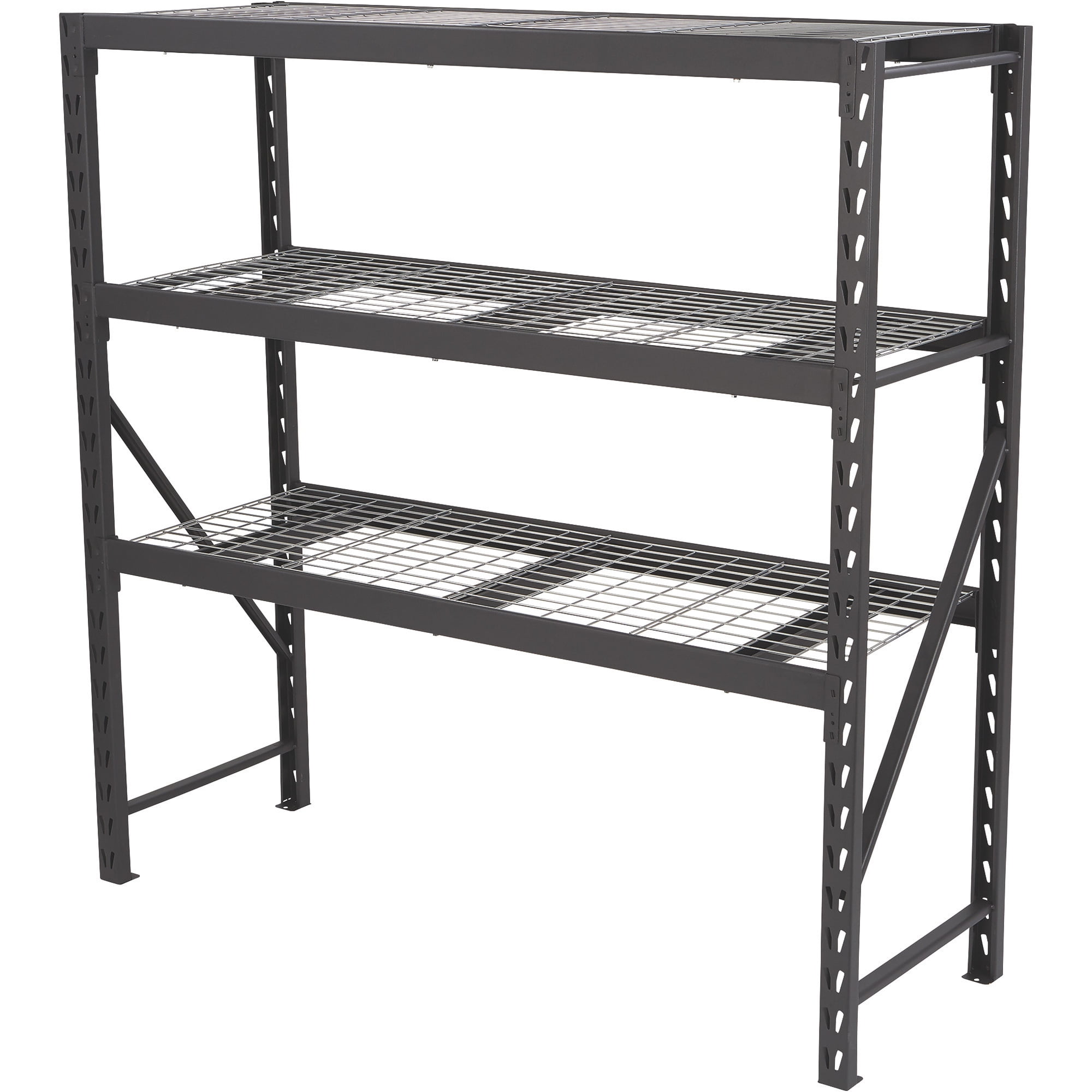 Ironton Industrial Steel Shelving, 72in.W x 24in.D x 72in.H, 3 Shelves ...