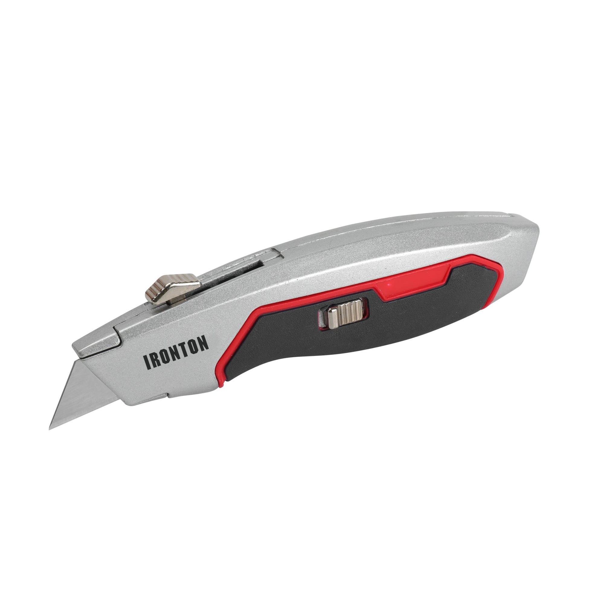Ironton Quick-Open 3-Blade Utility Knife with Rubber Comfort Grip ...