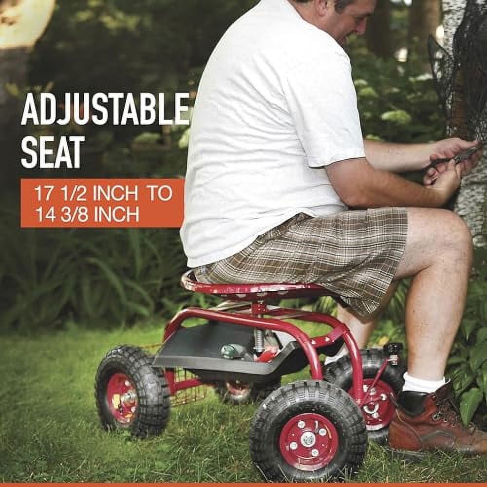 Ironton Rolling Garden Seat with Turnbar - Walmart.com