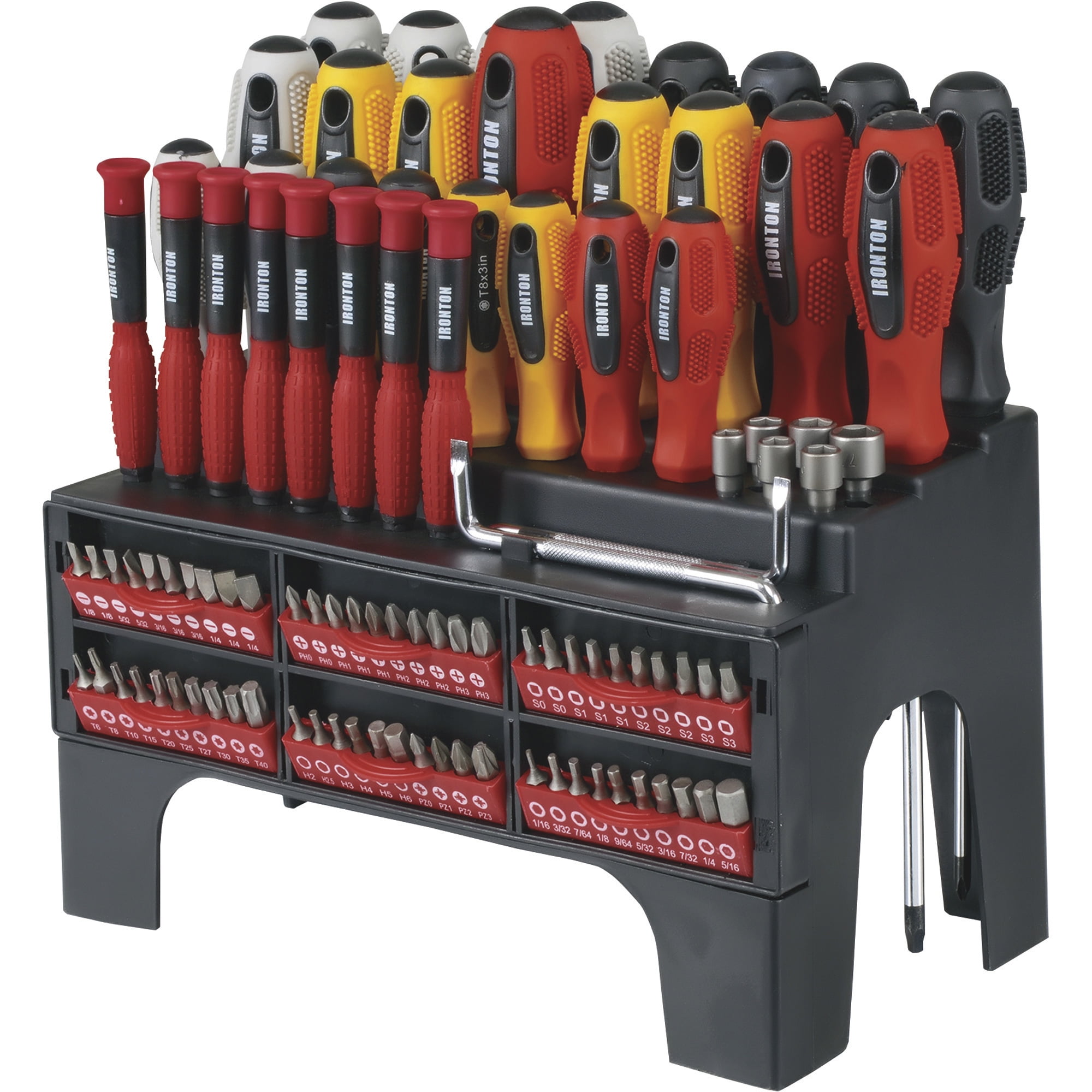 Ironton Screwdriver Set with Rack, 100-Pc. - Walmart.com