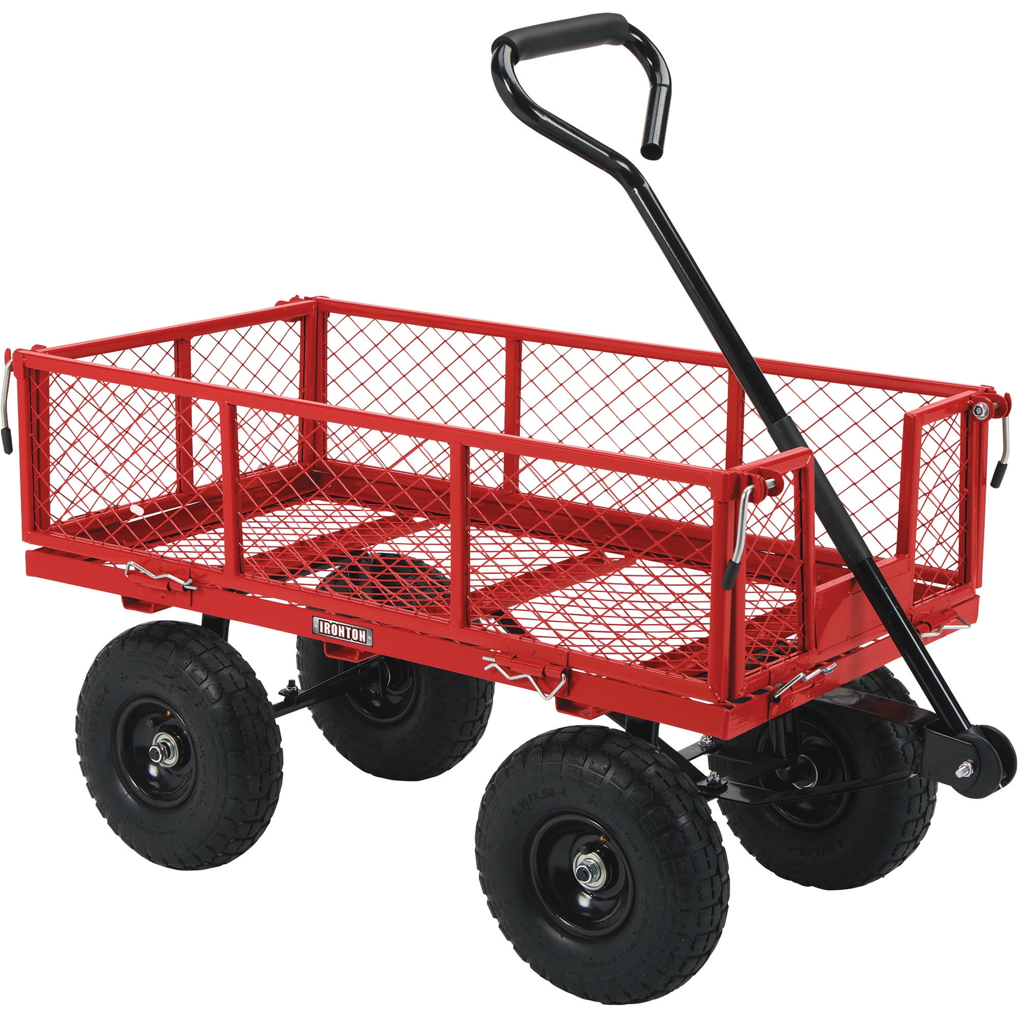Ironton Steel Garden Cart, 400-Lb. Capacity, 38in.L x 18-1/2in.W x 21in ...
