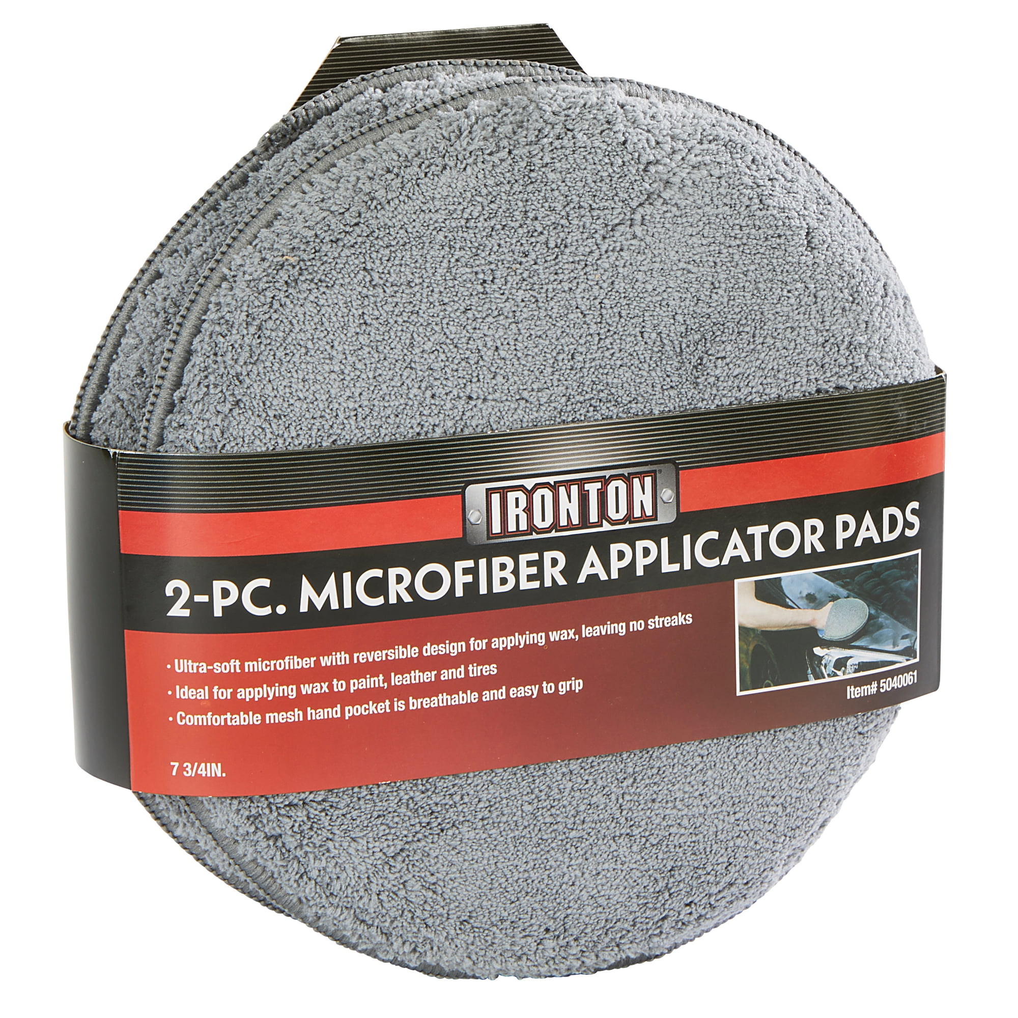 Ironton XL Microfiber Applicator Pads, 2-Pk., 7 3/4in. x 7 3/4in ...