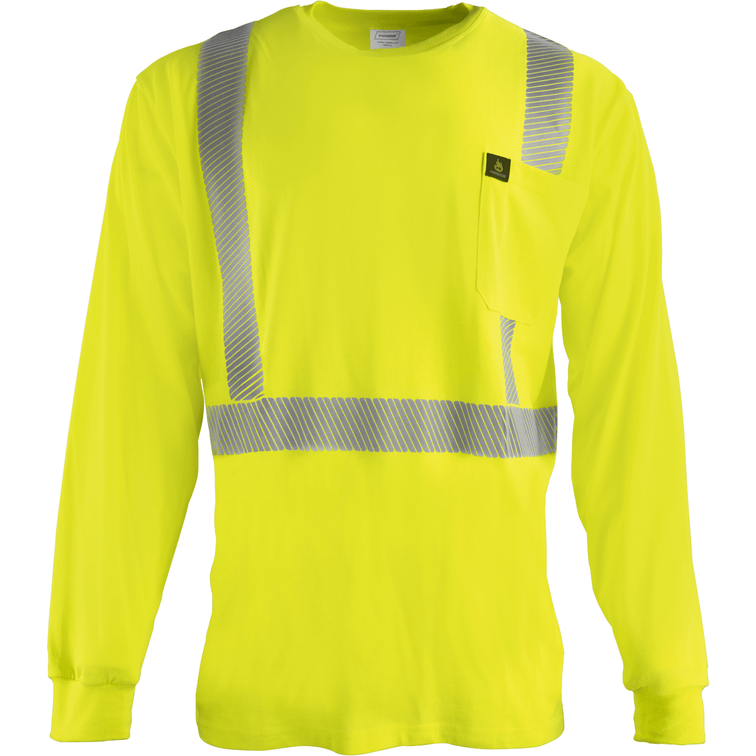 Ironwear 1209FR Flame Retardant Hi-Visibility Long Sleeve T-Shirt ...