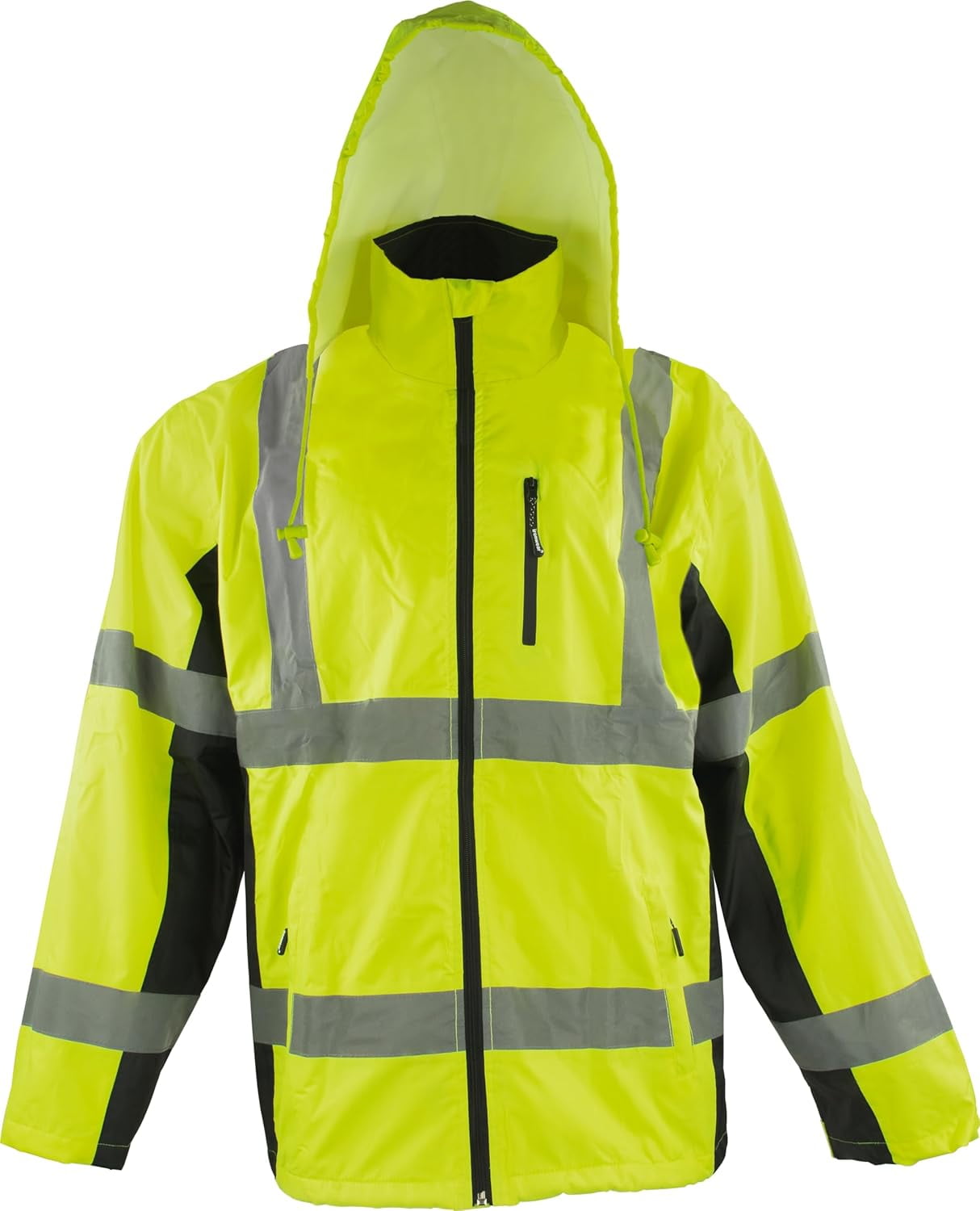 Ironwear 6435 Hi-Visibility Reflective Waterproof Jacket with Black ...