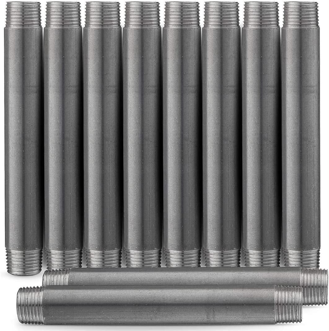 Ironwerks Designs 1/2"x8" Industrial Decor Iron Pipe Fittings ...