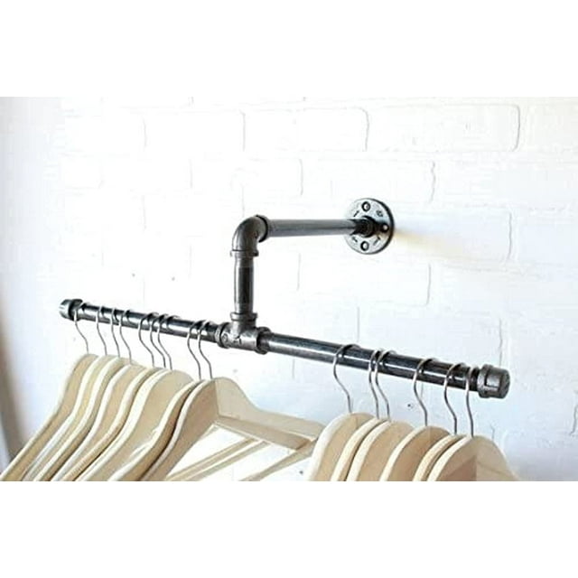 Ironwerks Designs 20" Urban Industrial Pipe Wall Rack - Clothing Rack ...