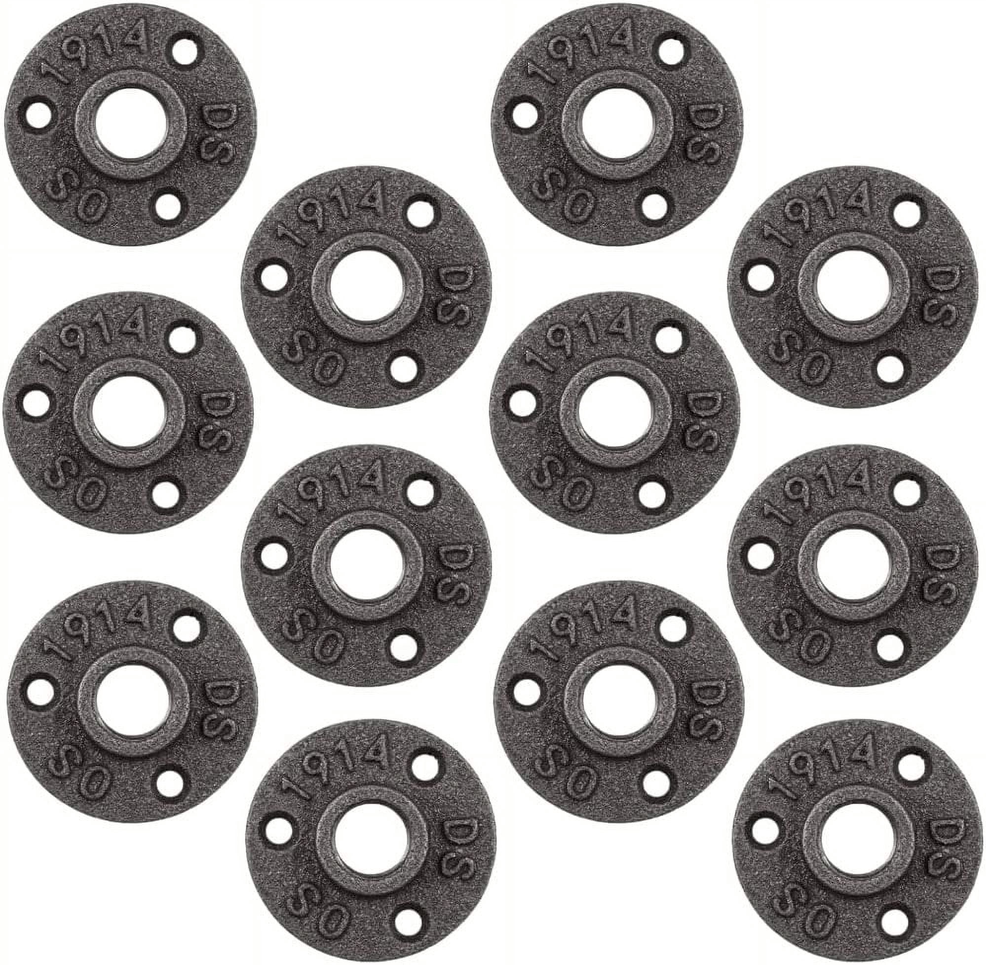 Ironwerks Designs 3/4" Floor Flange Malleable Cast Iron Pipe Threaded ...