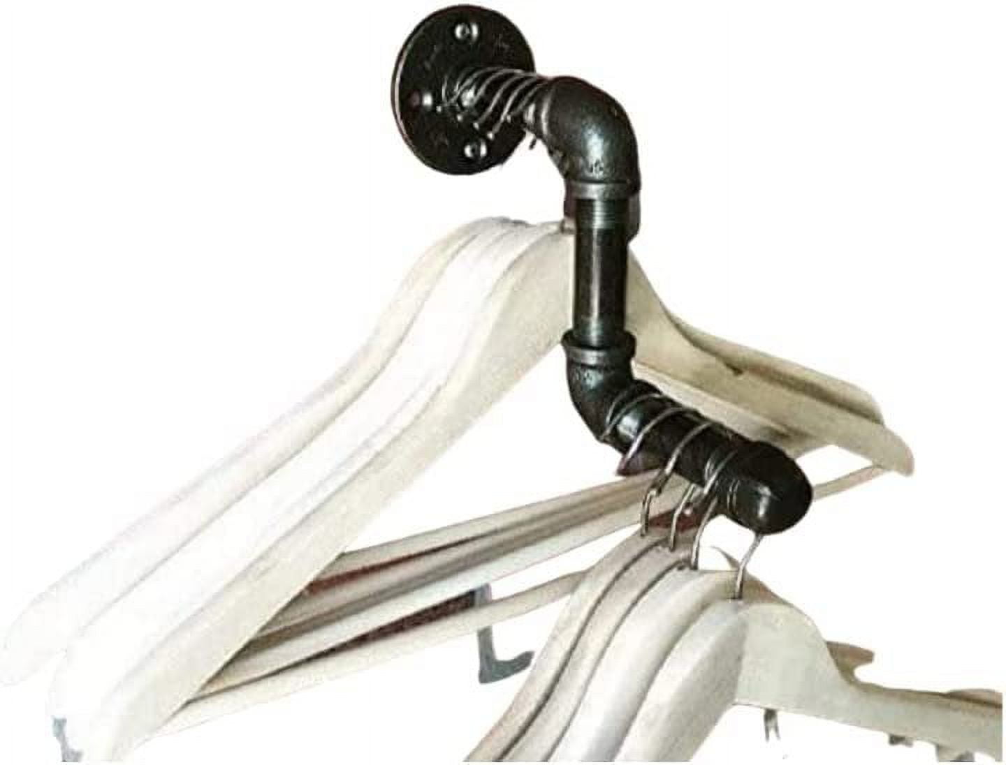 Ironwerks Designs 6" Pipe Wall Rack Clothing Rack, Closet Organization ...