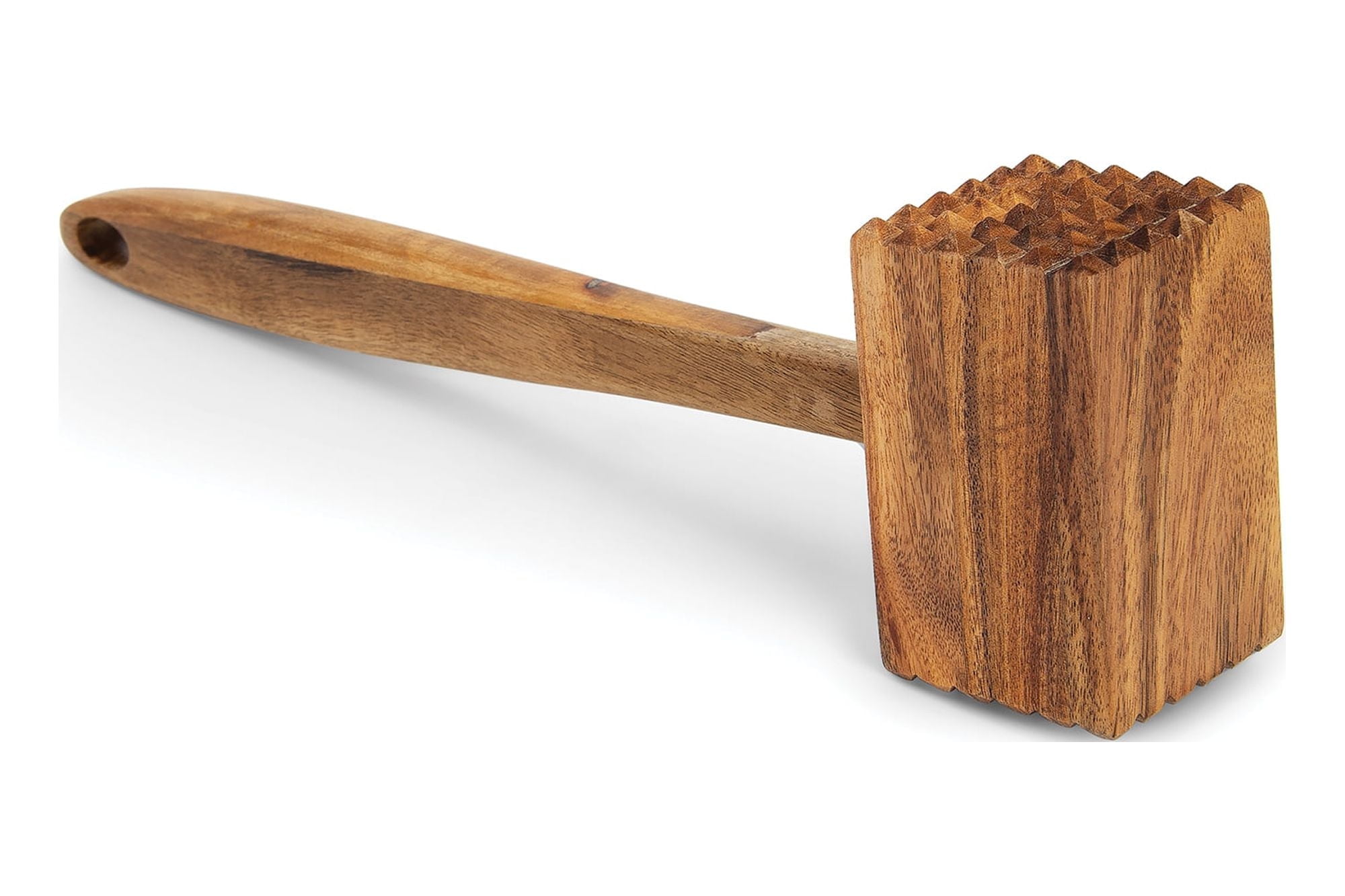 Ironwood Gourmet Acacia Wood Food Hammer, 12-Inches, Brown, Wooden Meat ...