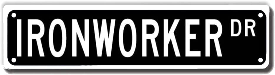 Ironworker Dr Street Sign, Ironworker Gift, Ironworker Wall Decor for ...