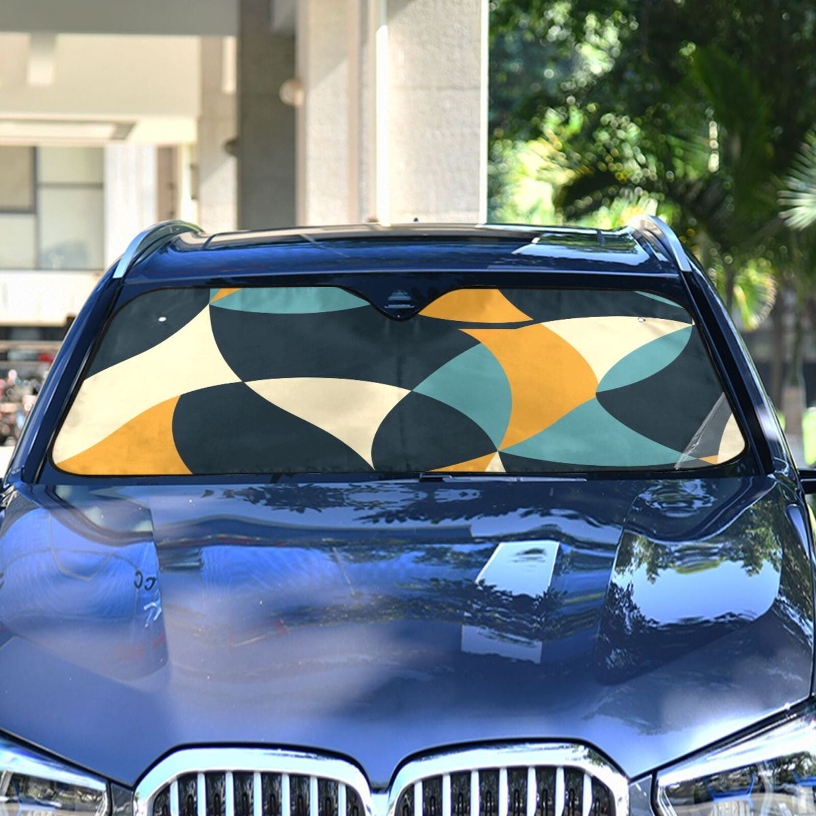 Irregular Blocks Automotive Front Car Windshield Sun Shade Reflector ...