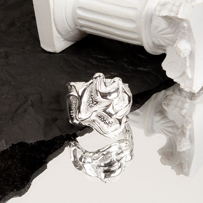 Irregular Bump Surface Texture Ring Women - Walmart.com