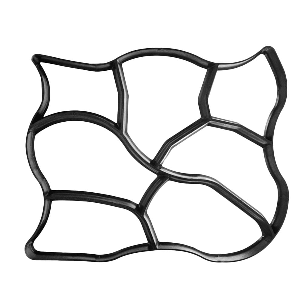 Irregular Cement Paving Mould DIY Plastic Floor Mould Garden Floor Path ...