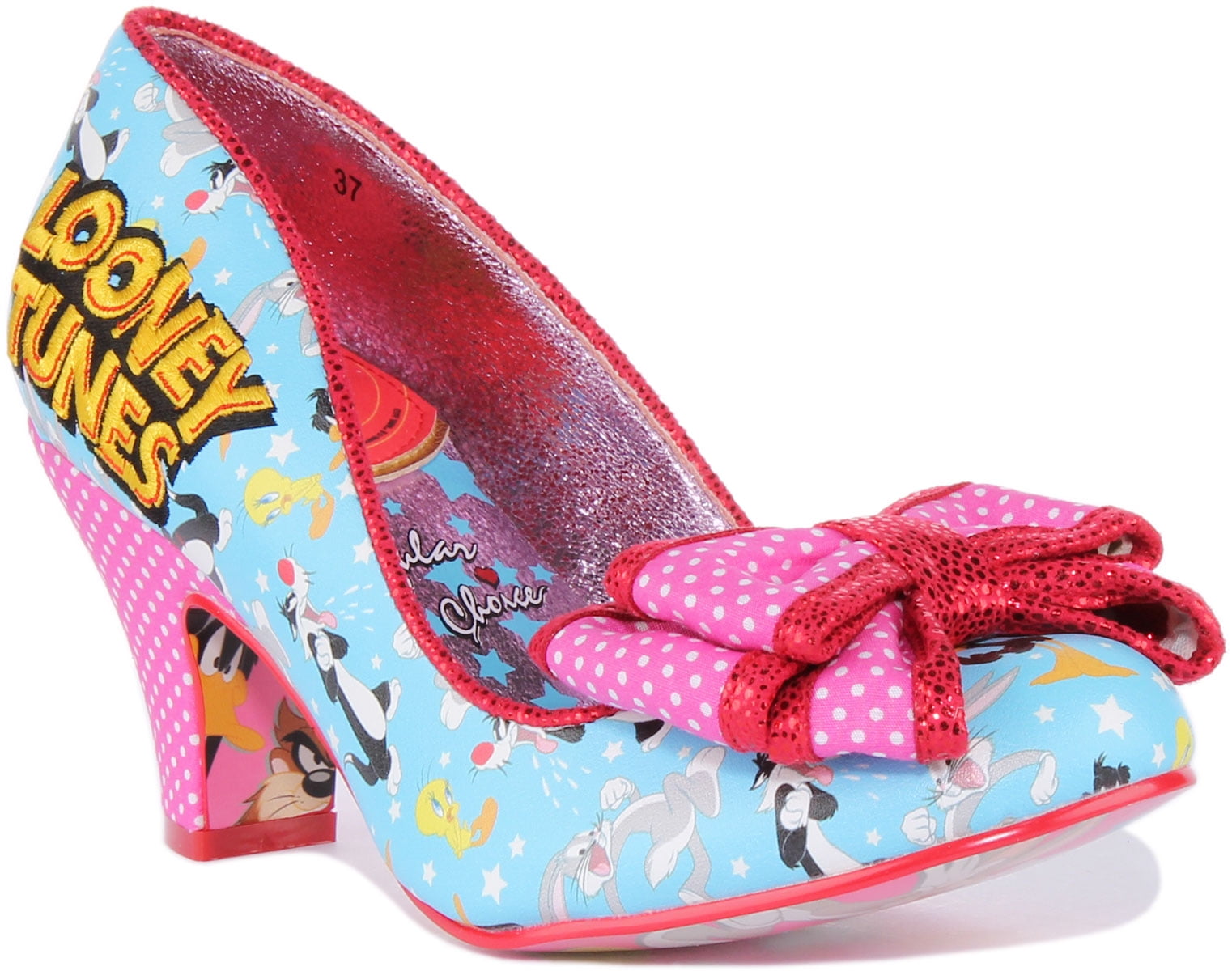 Irregular Choice Banjo Time Women's Mid Heel Shoes With Bow In Blue ...