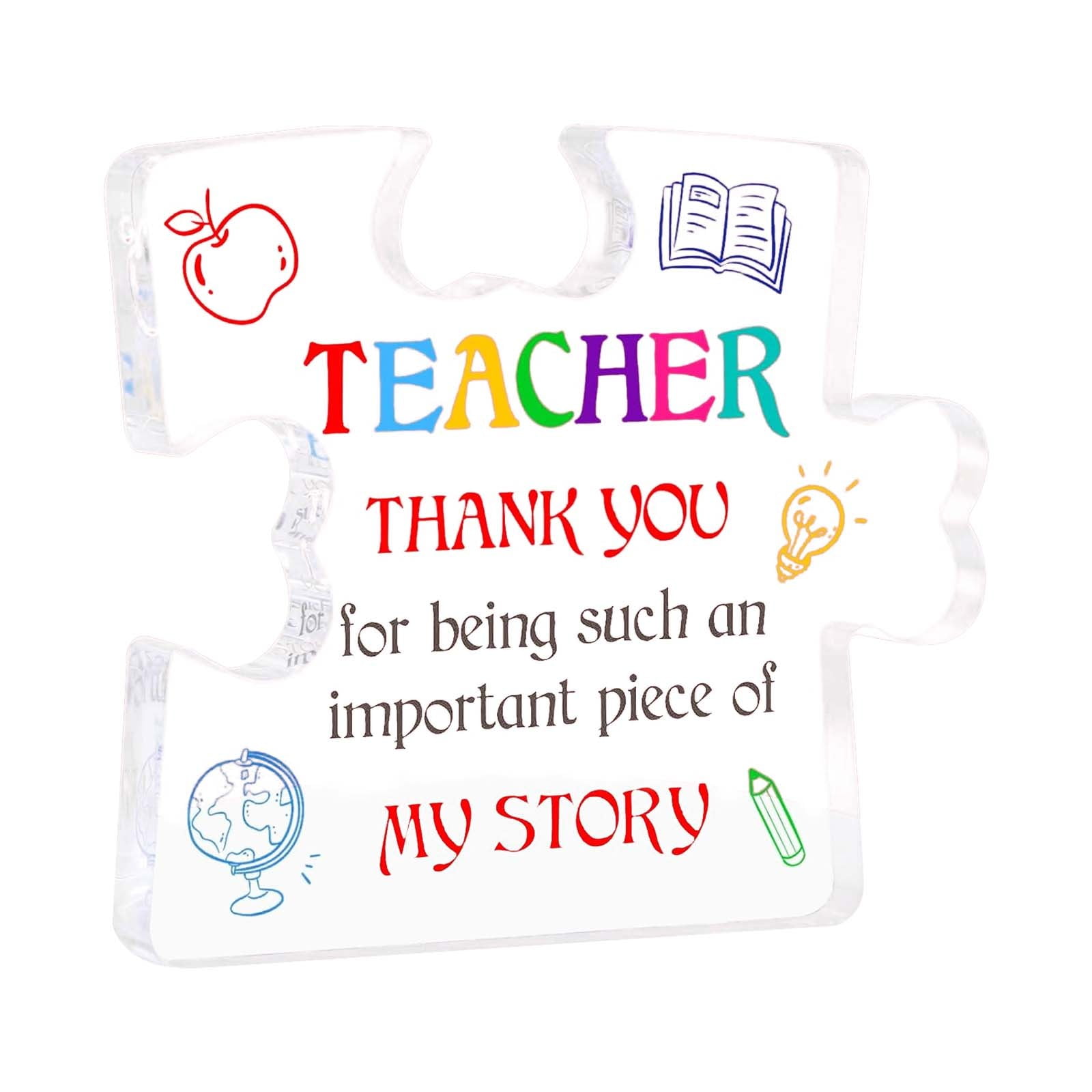 Irregular Double Heart Acrylic Puzzle - Teacher Appreciation Gift ...