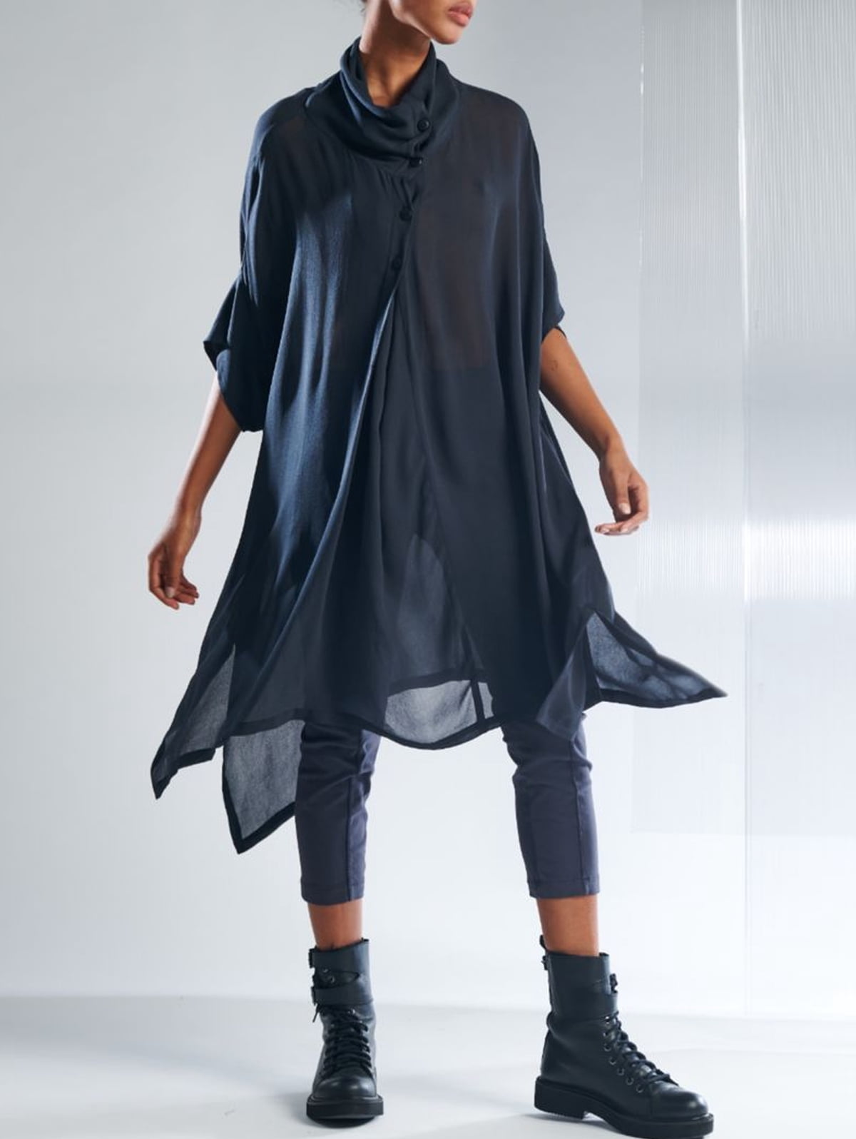 Irregular Hem Elegant and Pretty Women's Dresses Summer Clothing Cowl ...