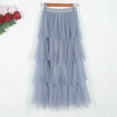 Irregular Mesh Half Length Skirt Women's Spring And Summer Multilayer ...