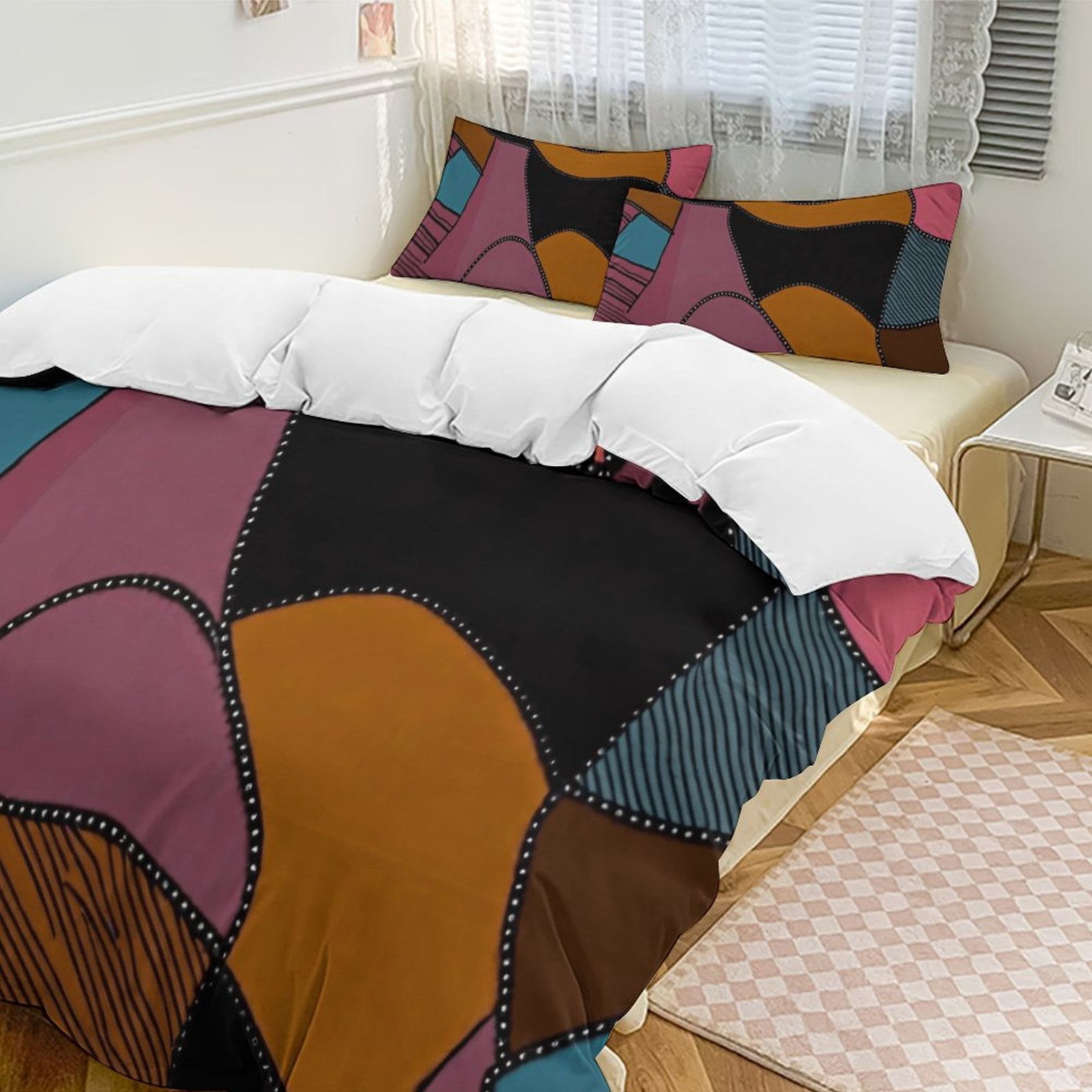 Irregular Shape Bedding Set Duvet Cover for Kids Teen Boys Modern ...