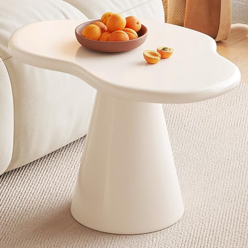 Irregular Shape End Table, Modern Accent Cocktail Table for Small Space ...