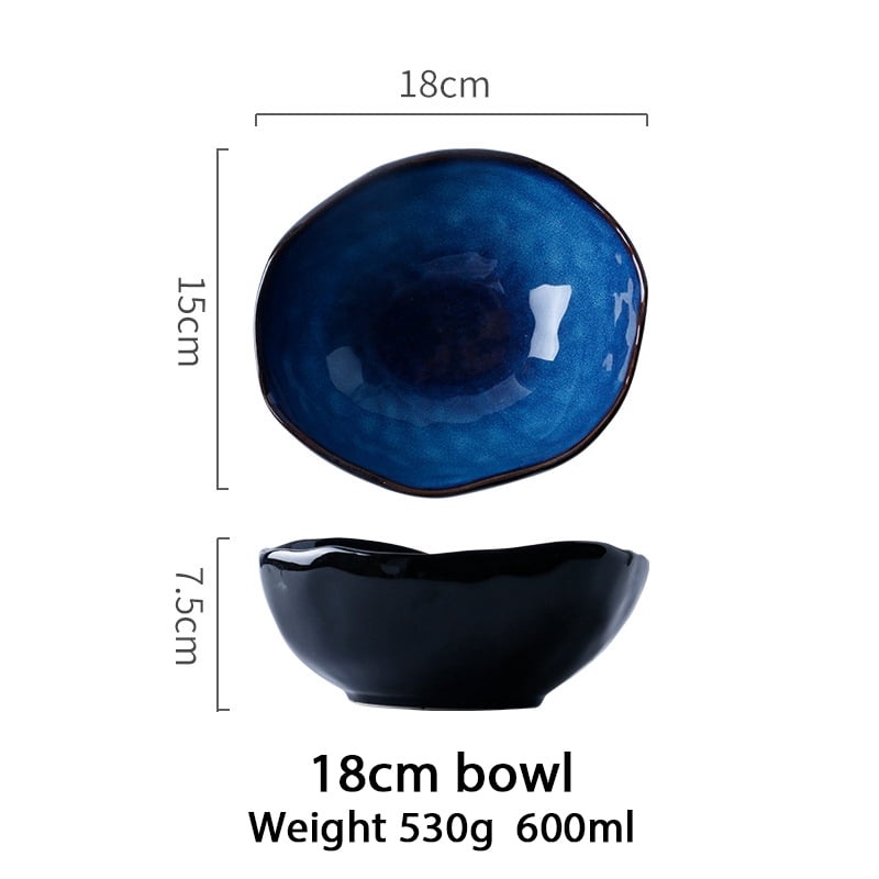 Irregular Shape Plates Dinnerware Kiln Change Kitchen Tableware Dinner ...