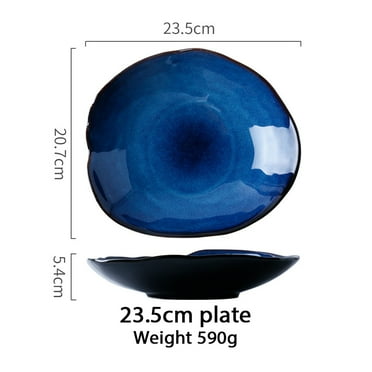 Ebros Nautical Blue Mermaid Kisses Starfish Wishes Ceramic Dinner ...