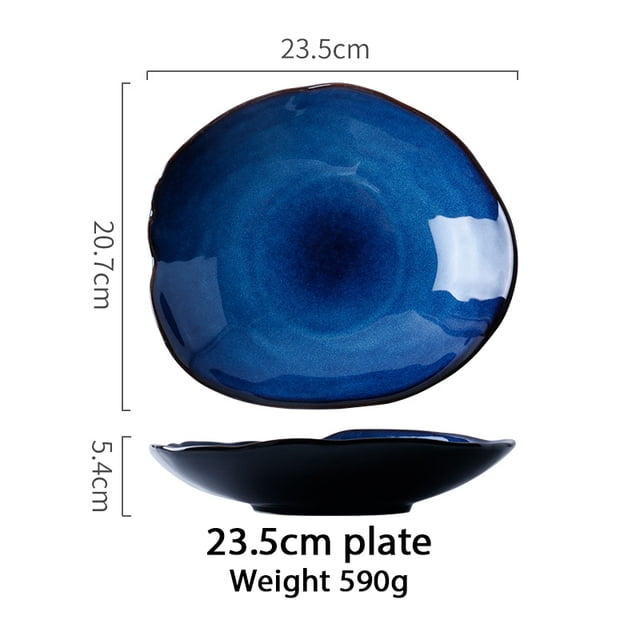 Irregular Shape Plates Dinnerware Kiln Change Kitchen Tableware Dinner ...