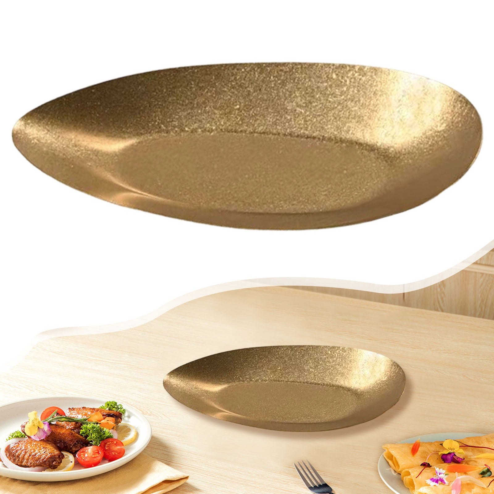 Irregular Shape Plates, Made From 304 Stainless Steel With Retro Design ...