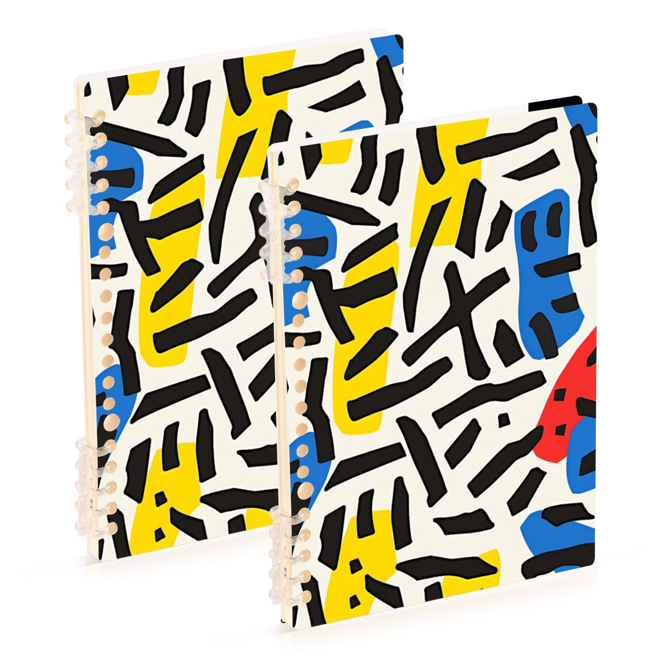 Irregular Shapes Line Ring Binder Notebook Journey Note Diary College ...