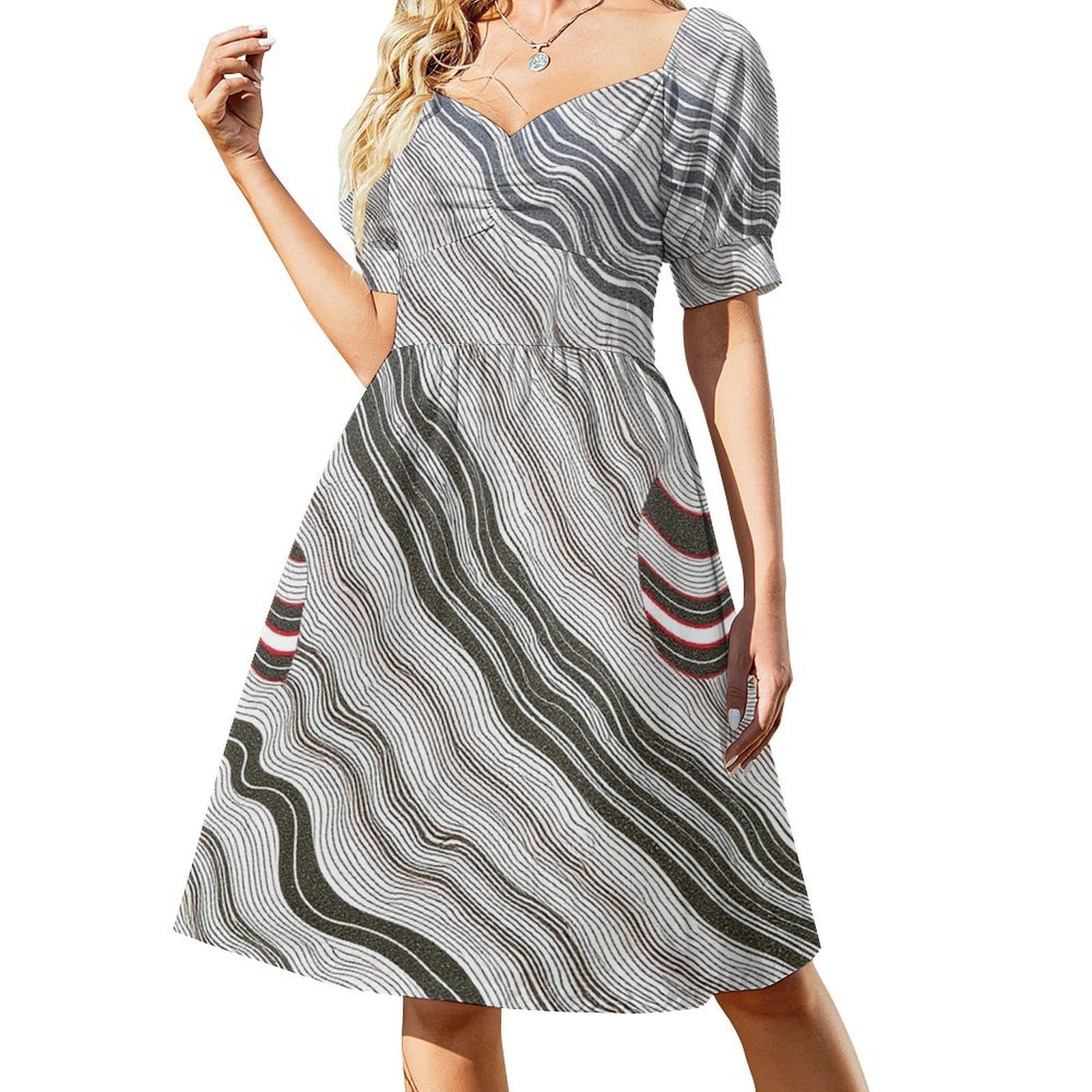 Irregular Stripe 2025 Dress Evening Elegant And Chic Women for Outfits ...