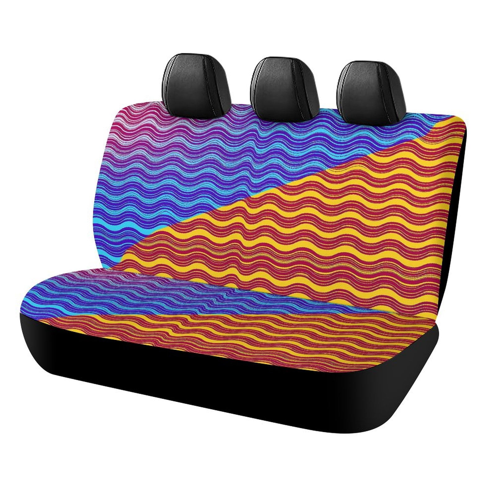 Irregular Stripe Car Back Seat Pad Useful Stain Resistant Covers ...