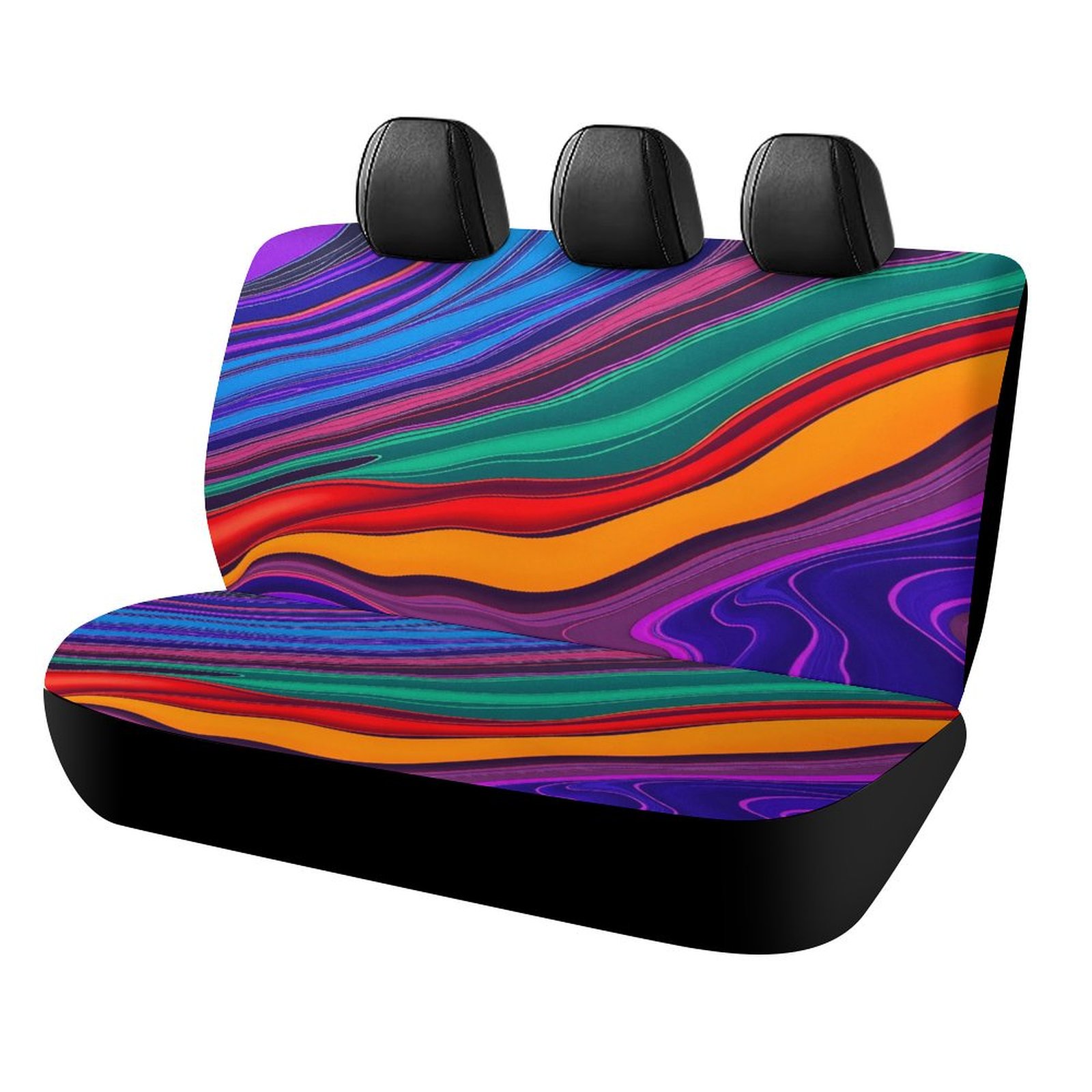 Irregular Stripe Car Back Seat Pad Useful Stain Resistant Covers ...