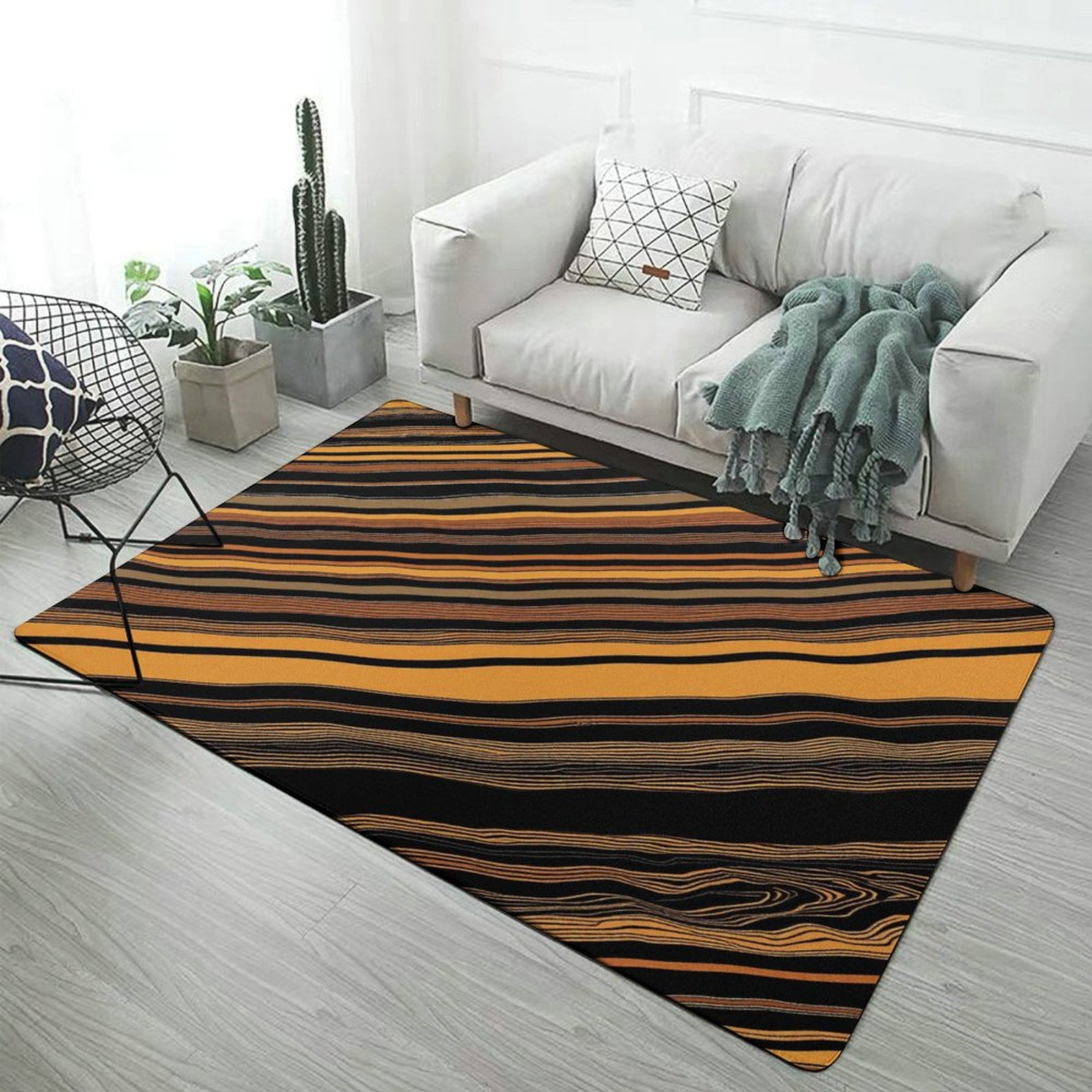 Irregular Stripe European Living Room Carpets Rugs Luxury Bedroom Study ...