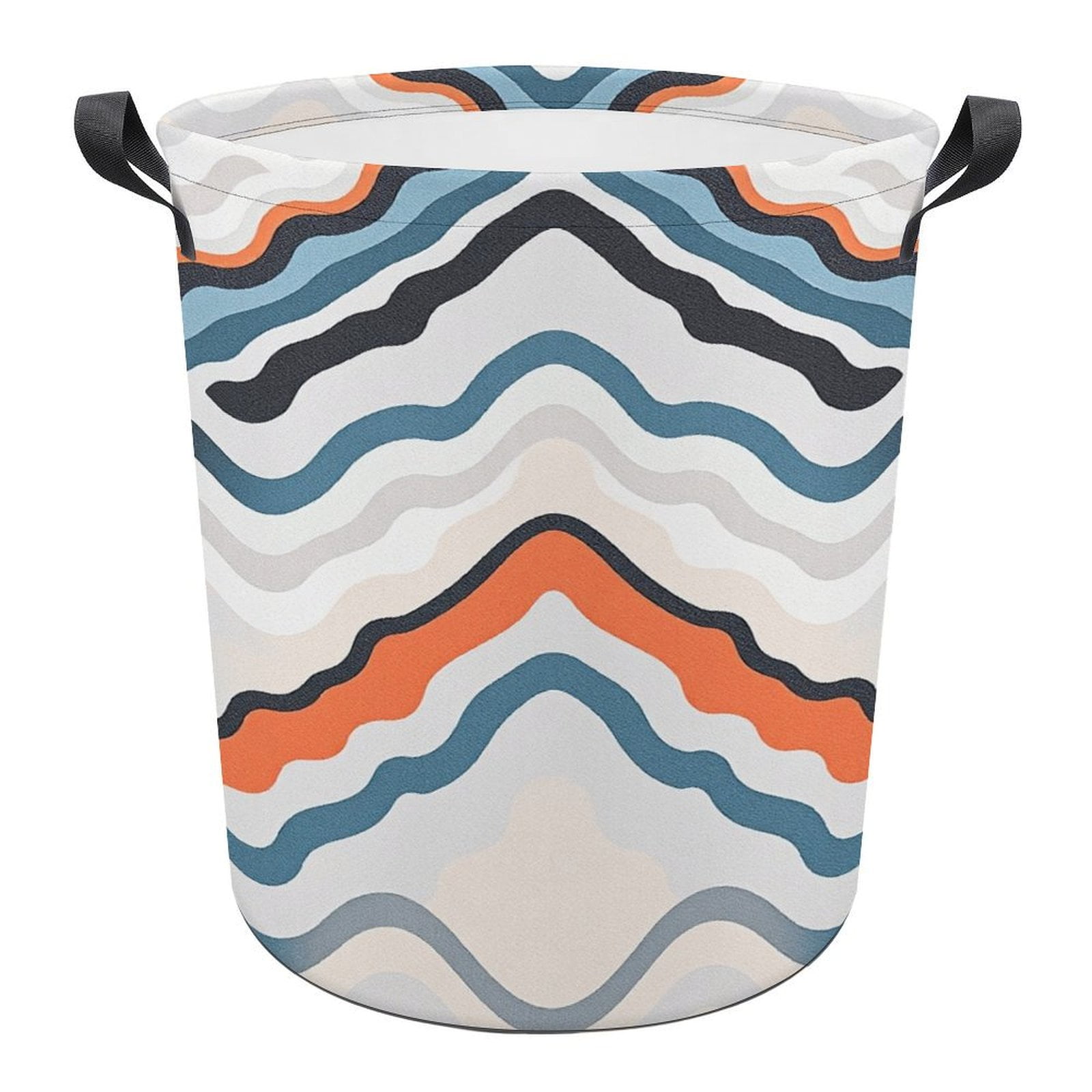 Irregular Stripe Laundry Basket Collapsible Animated Clothes Hamper for Nursery Kids Toys ...