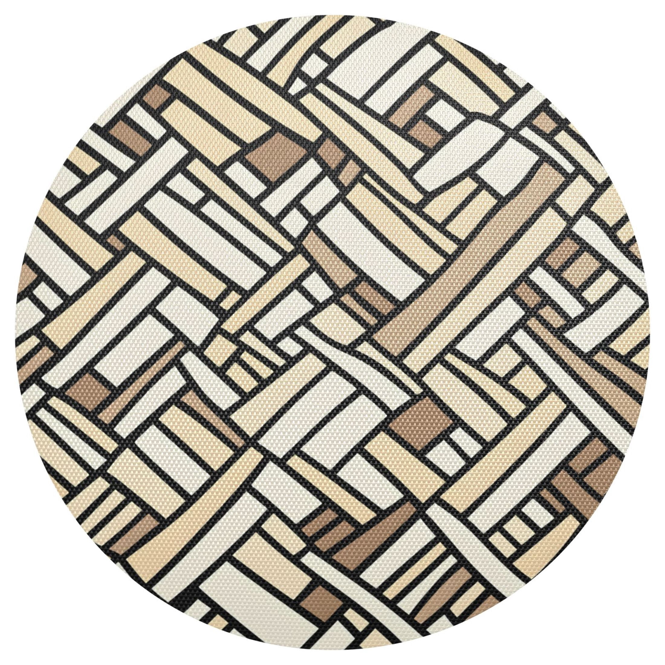 Irregular Texture 6-Piece 15.4in Durable PVC Plate Mats, Heat-Resistant ...