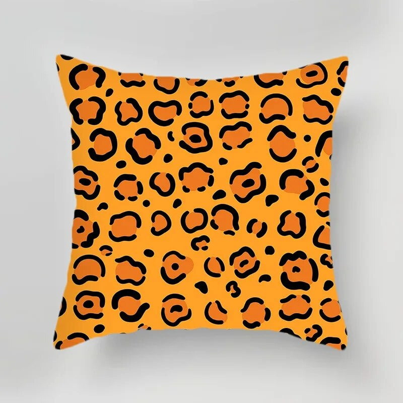 Irregular Tiger Skin Leopard Print Pillowcase Office Sofa Cushion Cover ...