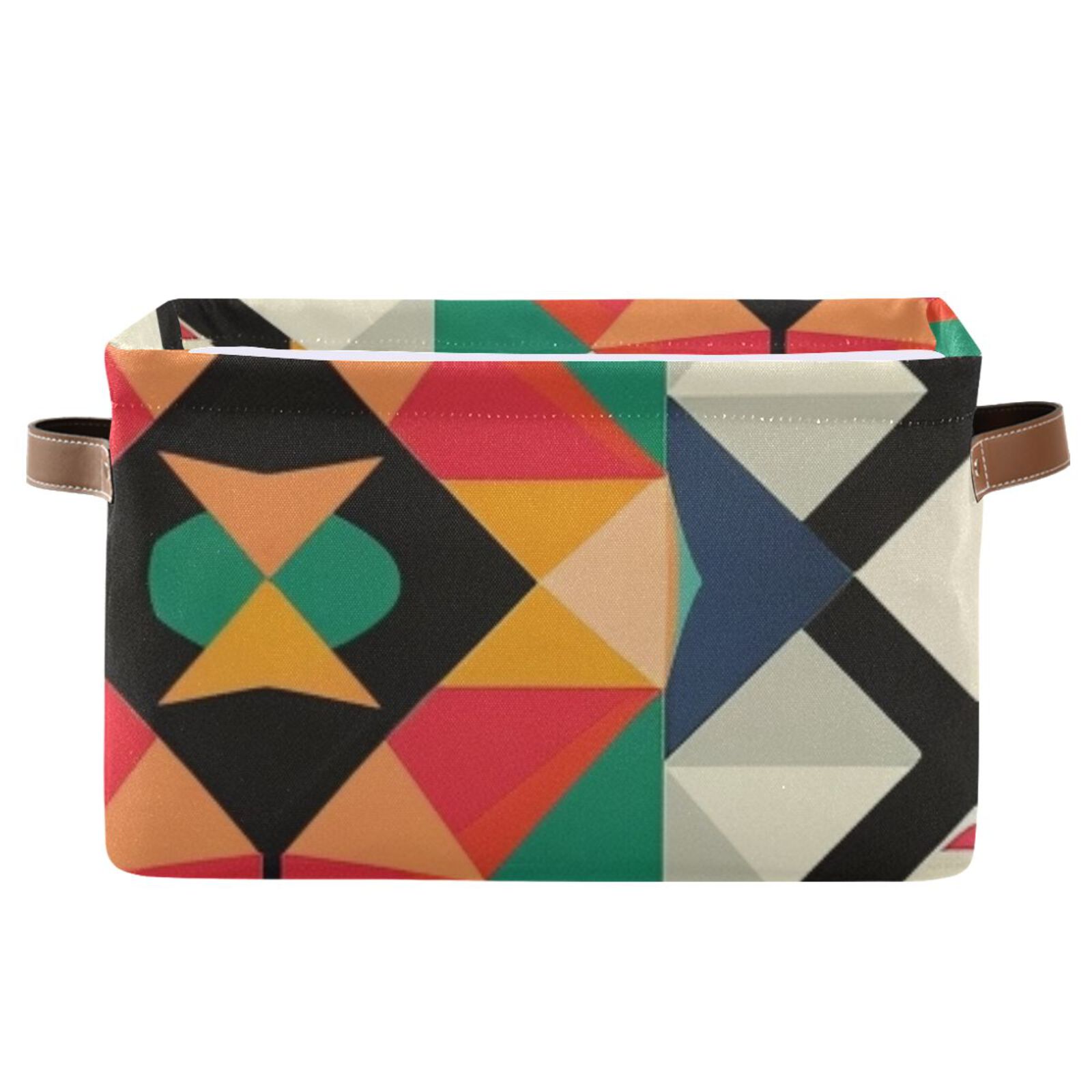 Irregular Variations Of Geometric Pattern-2 Storage Box, Fabric Cube ...