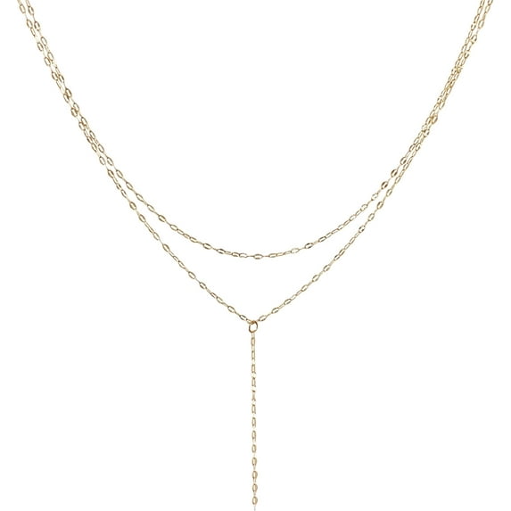 Irregular Y2k Long Y-shaped Necklace with Zircon Inlaid Sparkling Brick ...