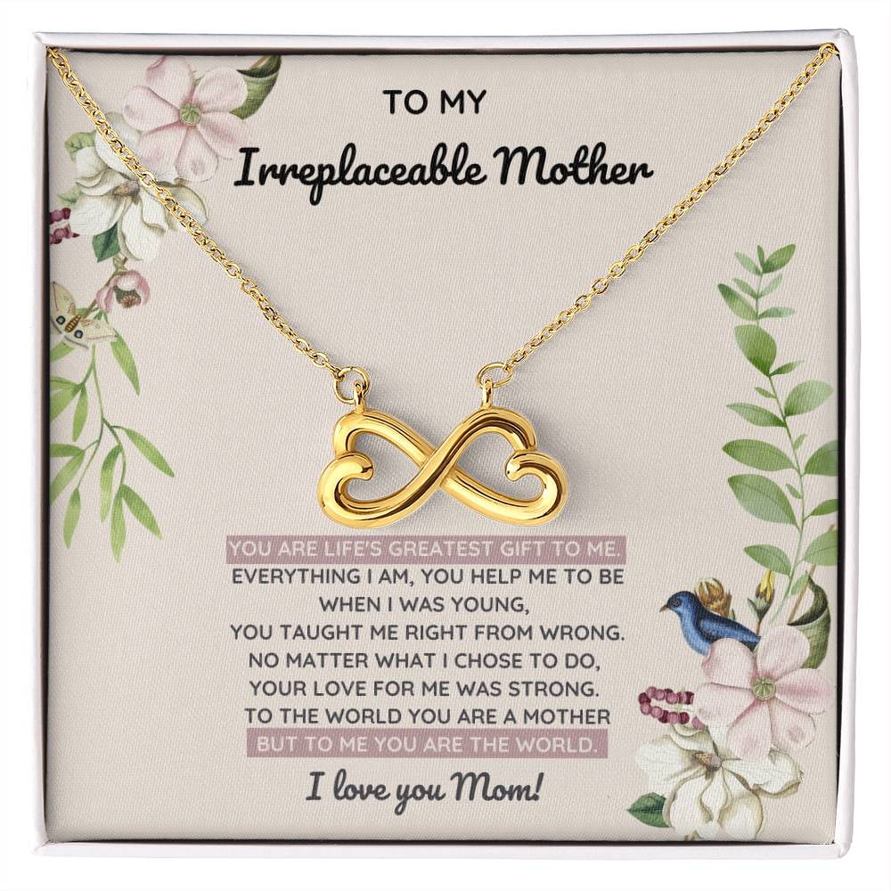 Irreplaceable Mother - Life's Greatest Gift Day, Endless Love Necklace ...